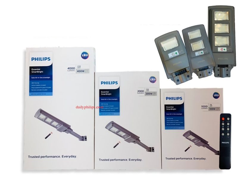 Đèn đường năng lượng mặt trời Philips 400W BRC010 LED40/765 kit (40W ...