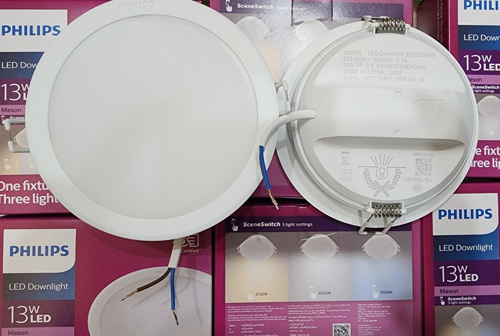 ĐÈN LED ÂM TRẦN PHLIPS 13W 3 CHẾ ĐỘ (ĐỔI MÀU)/ MESON SSW 125 13W WH ...